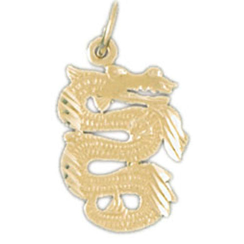 14K GOLD CHARM - CHINESE DRAGON #2381