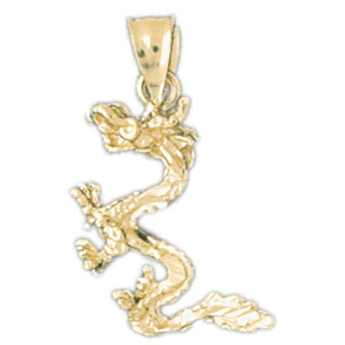 14K GOLD CHARM - CHINESE DRAGON #2383